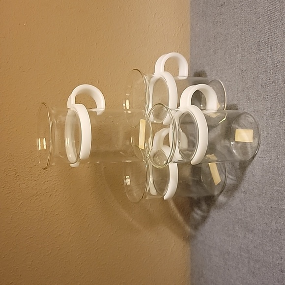 Bodum | Dining | Bodum Set Of Four Vintage White Handle Bistro Mugs ...